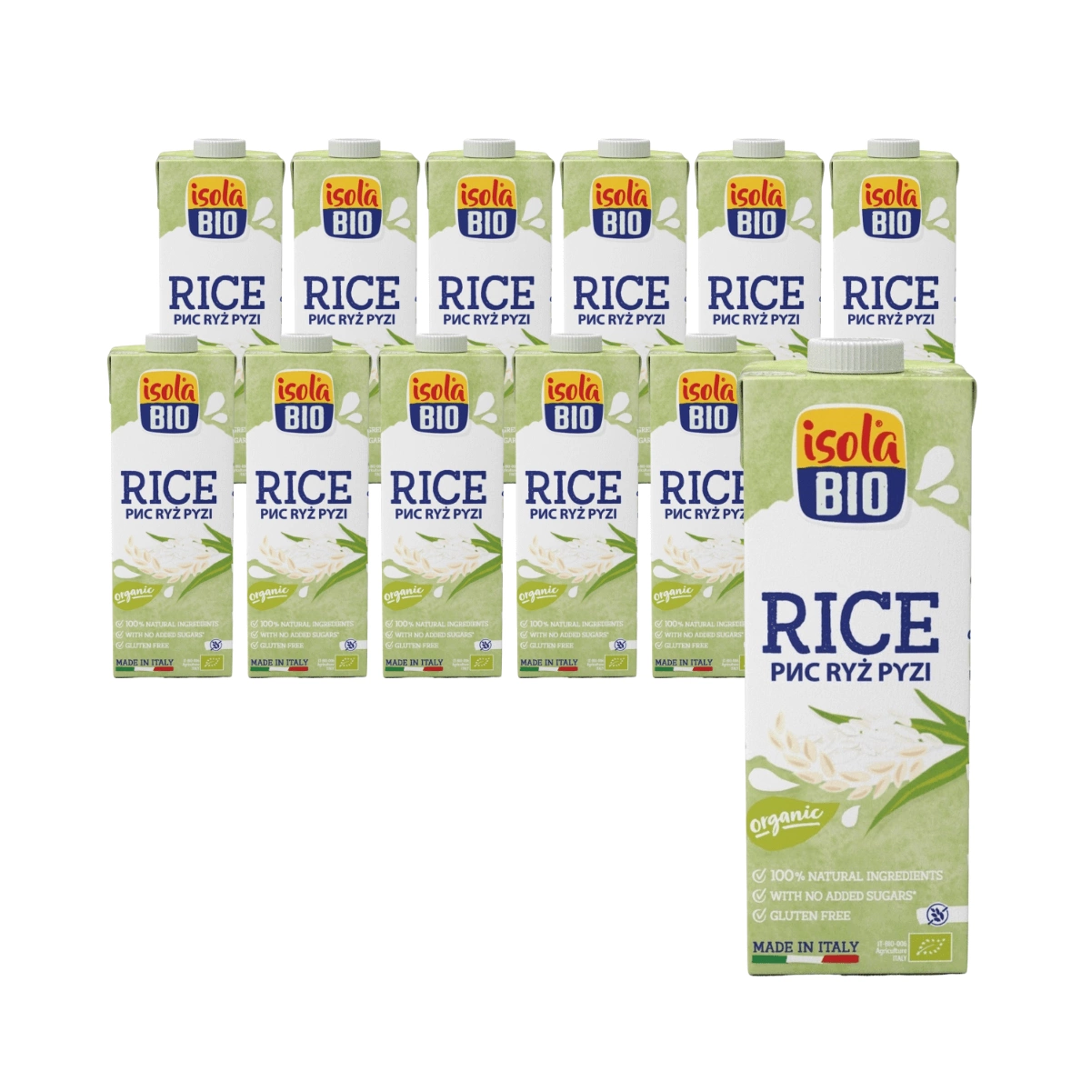 PACK DE 12 x Boisson de riz non OGM. BIO 1 l - ISOLA BIO Prix le plus ...