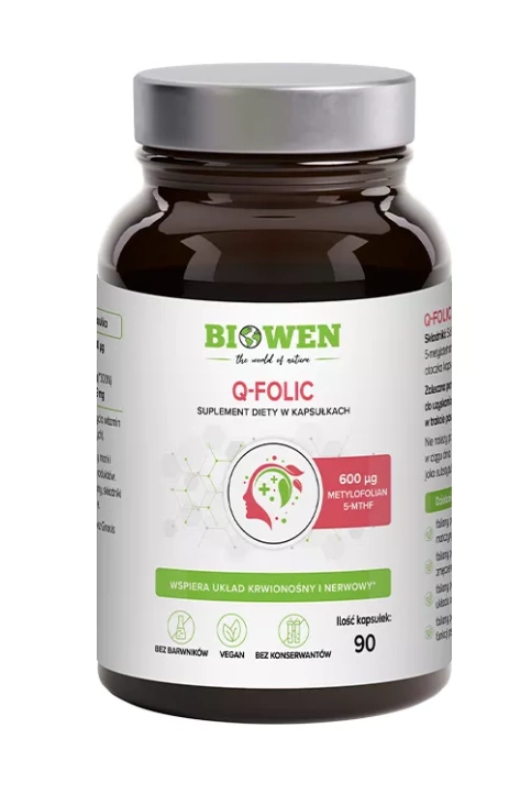 Q-folic acide folique méthylé 5-MTHF 600 µg complément alimentaire 90 ...