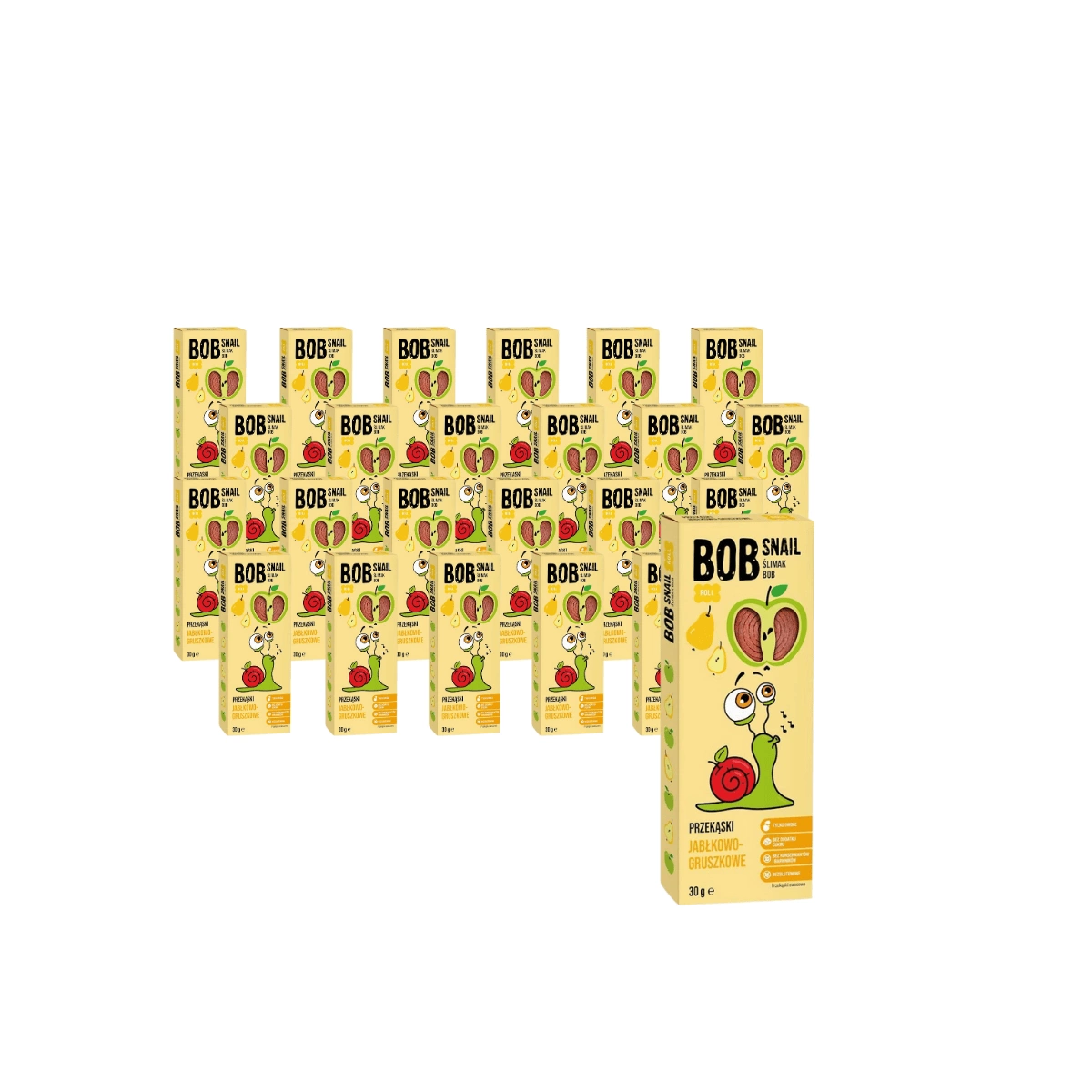 PACK DE 24 x Collation aux pommes et aux poires sans sucre ajouté 30 g ...