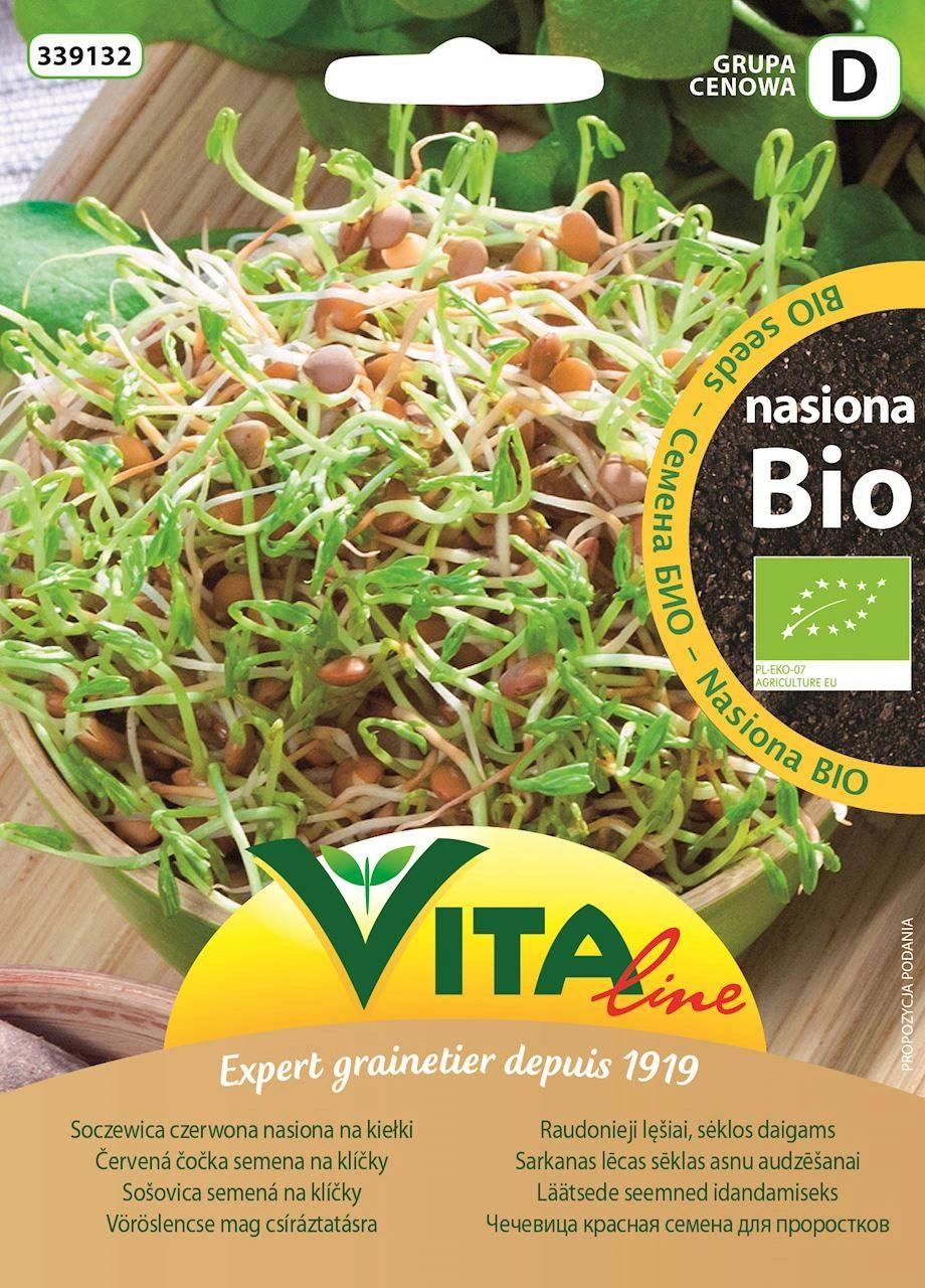 Graines de lentilles rouges à germer BIO 30 g - vita liene - VITA LINE Prix le plus bas ...